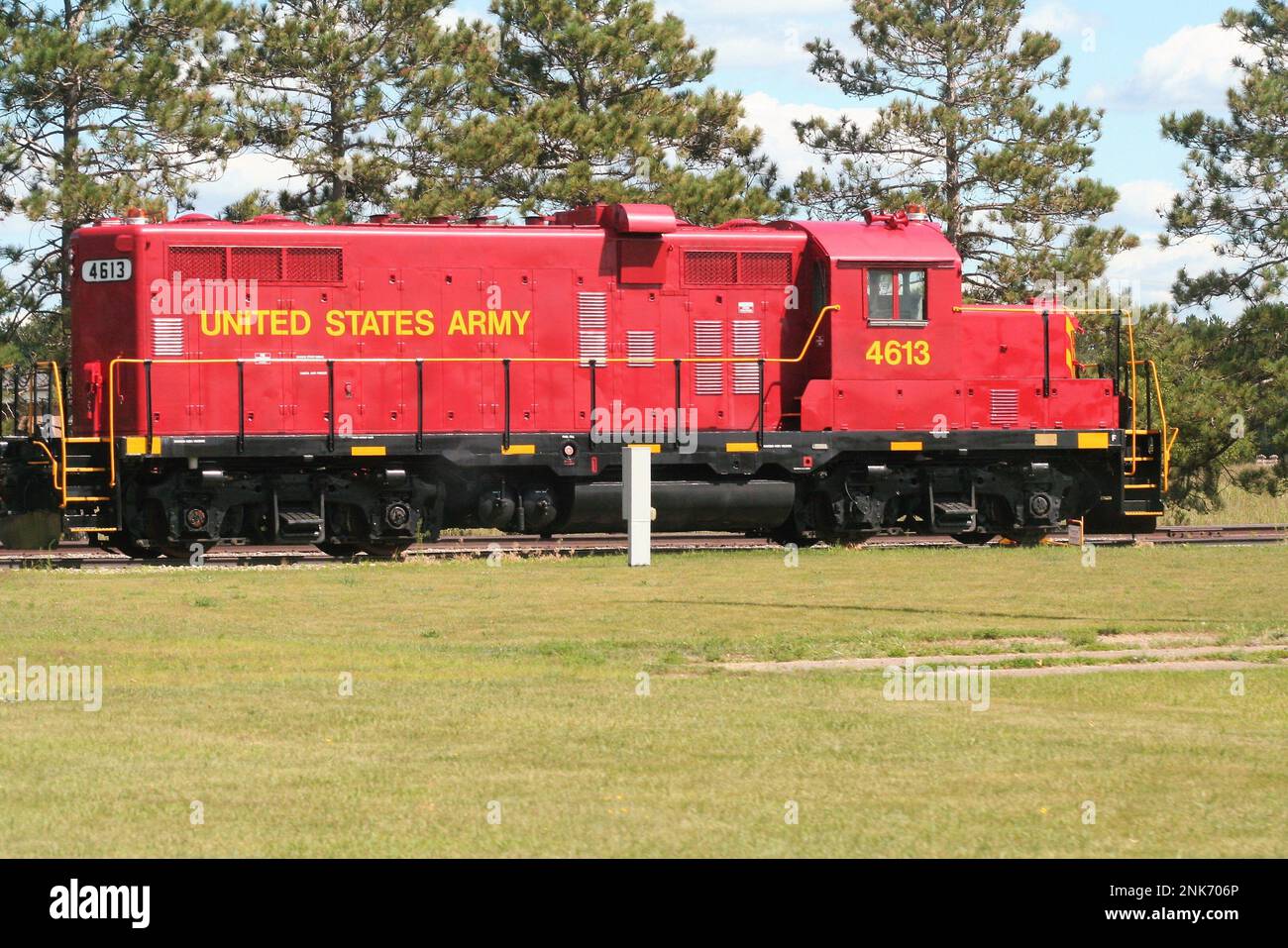 A U.S. Army locomotive used as part of rail operations is shown Aug. 11 ...