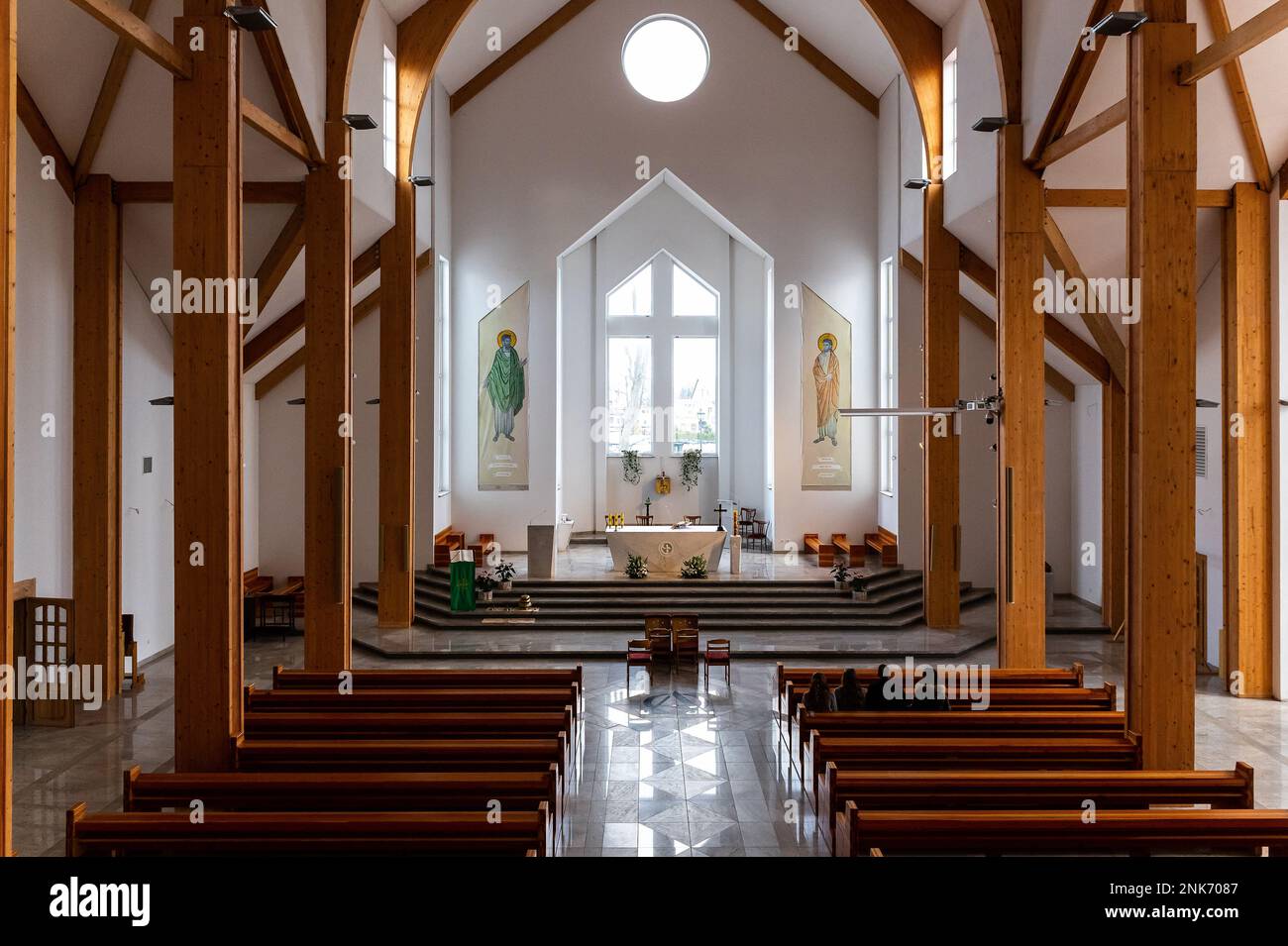 interiors and details in catholic church modern and simple catholic ...