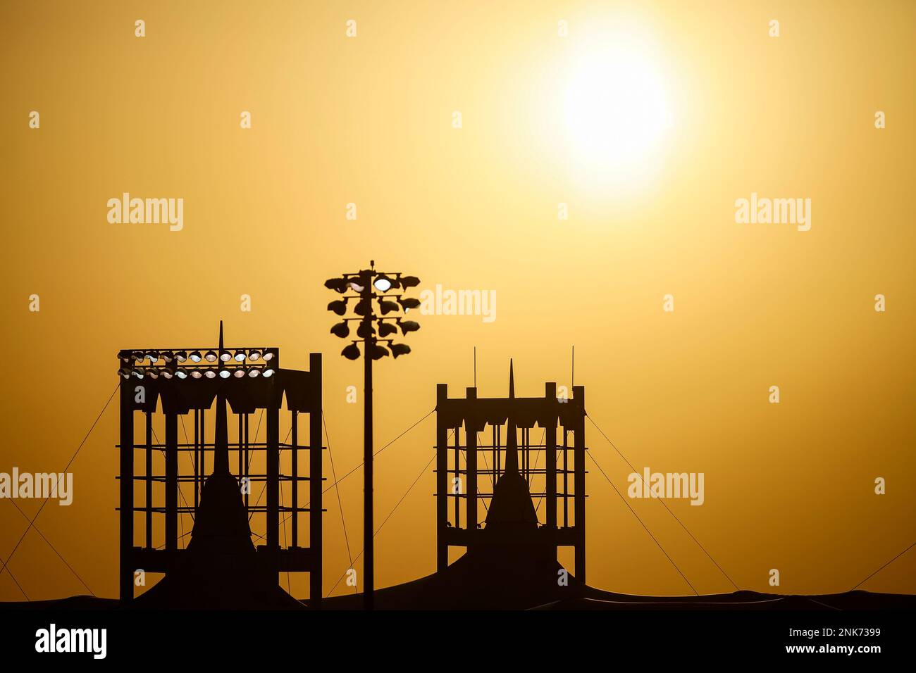 Bahrain Circuit ambiance during the Formula 1 Armco pre-season testing ...