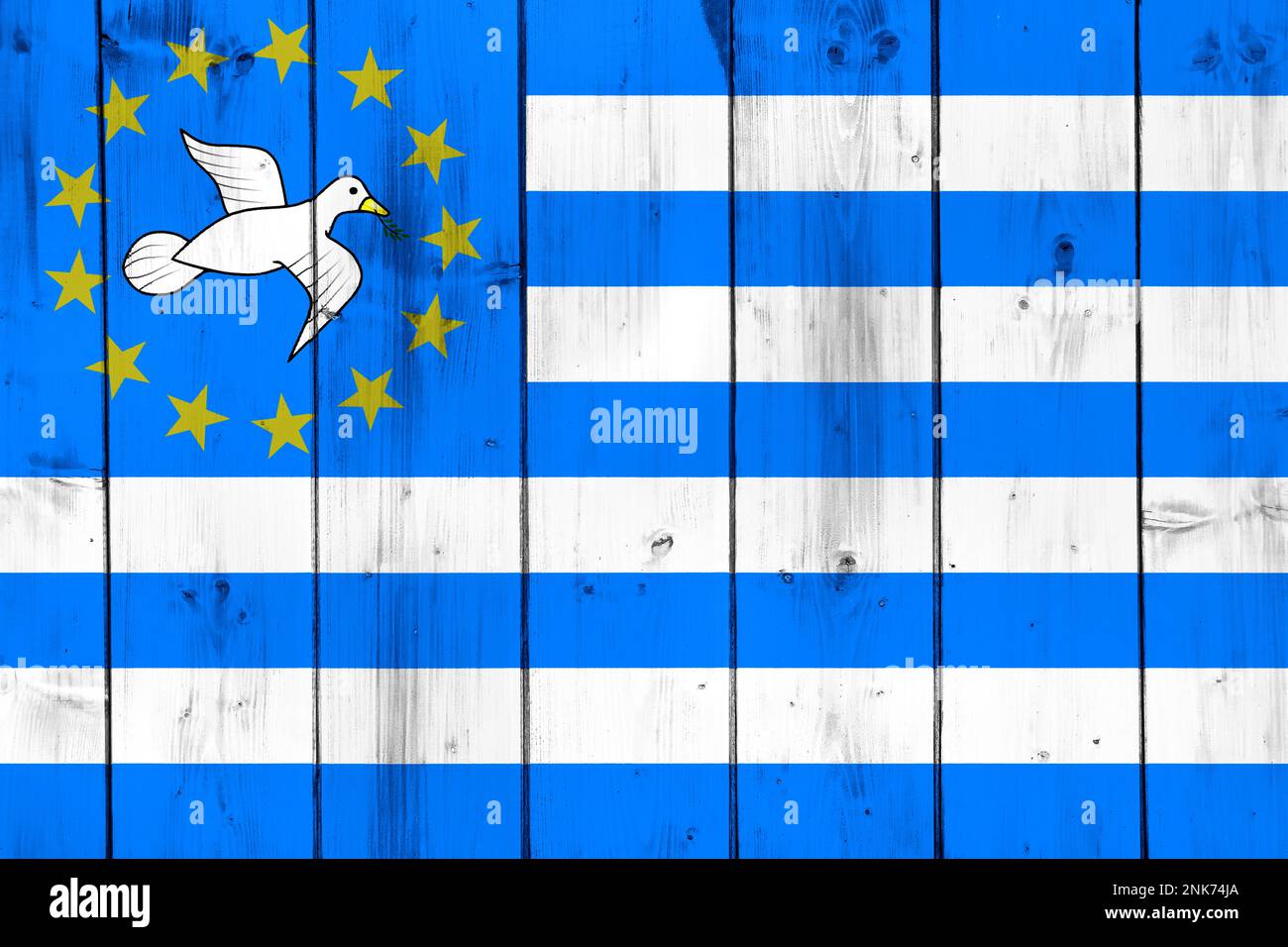 Flag of the Federal Republic of Ambazonia on a textured background ...