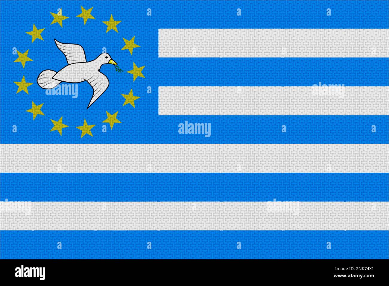 Flag of the Federal Republic of Ambazonia on a textured background ...