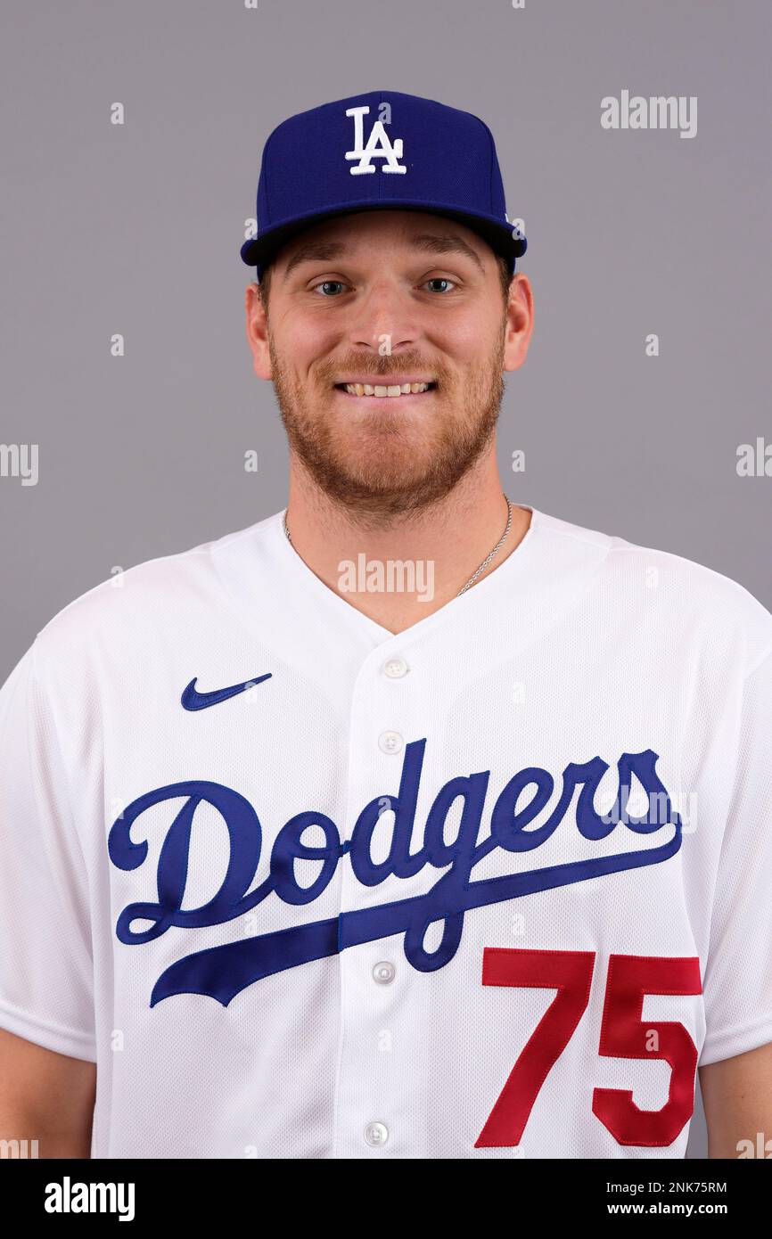 This is a 2023 photo of pitcher Nick Robertson of the Los Angeles ...