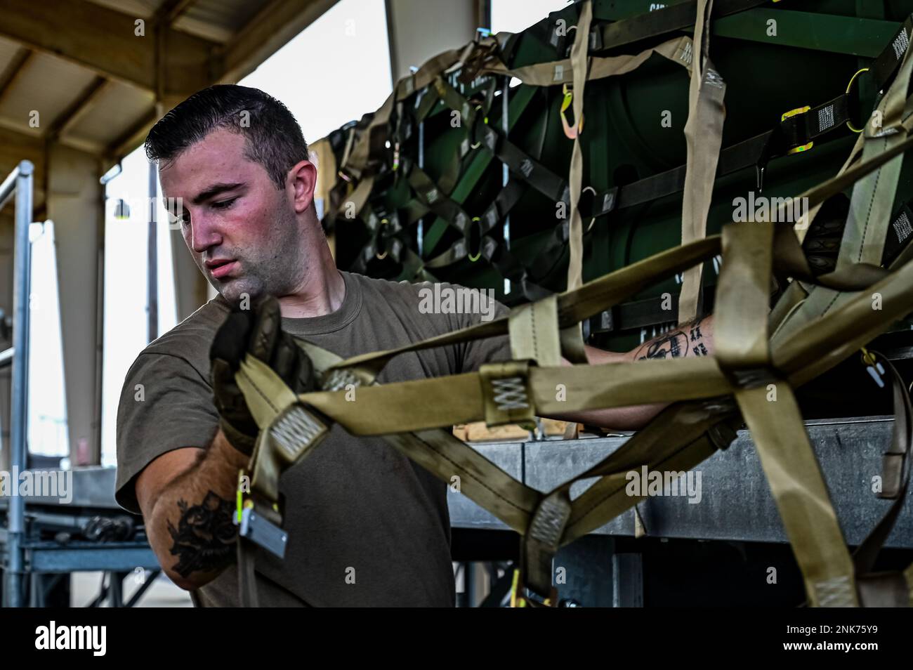 Senior Airman David Martinelli, 305th Aerial Port Squadron air ...