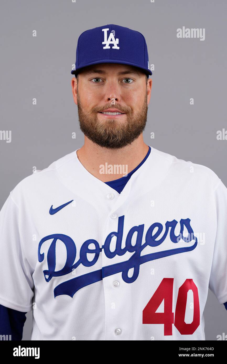 This is a 2023 photo of pitcher Jimmy Nelson of the Los Angeles Dodgers ...
