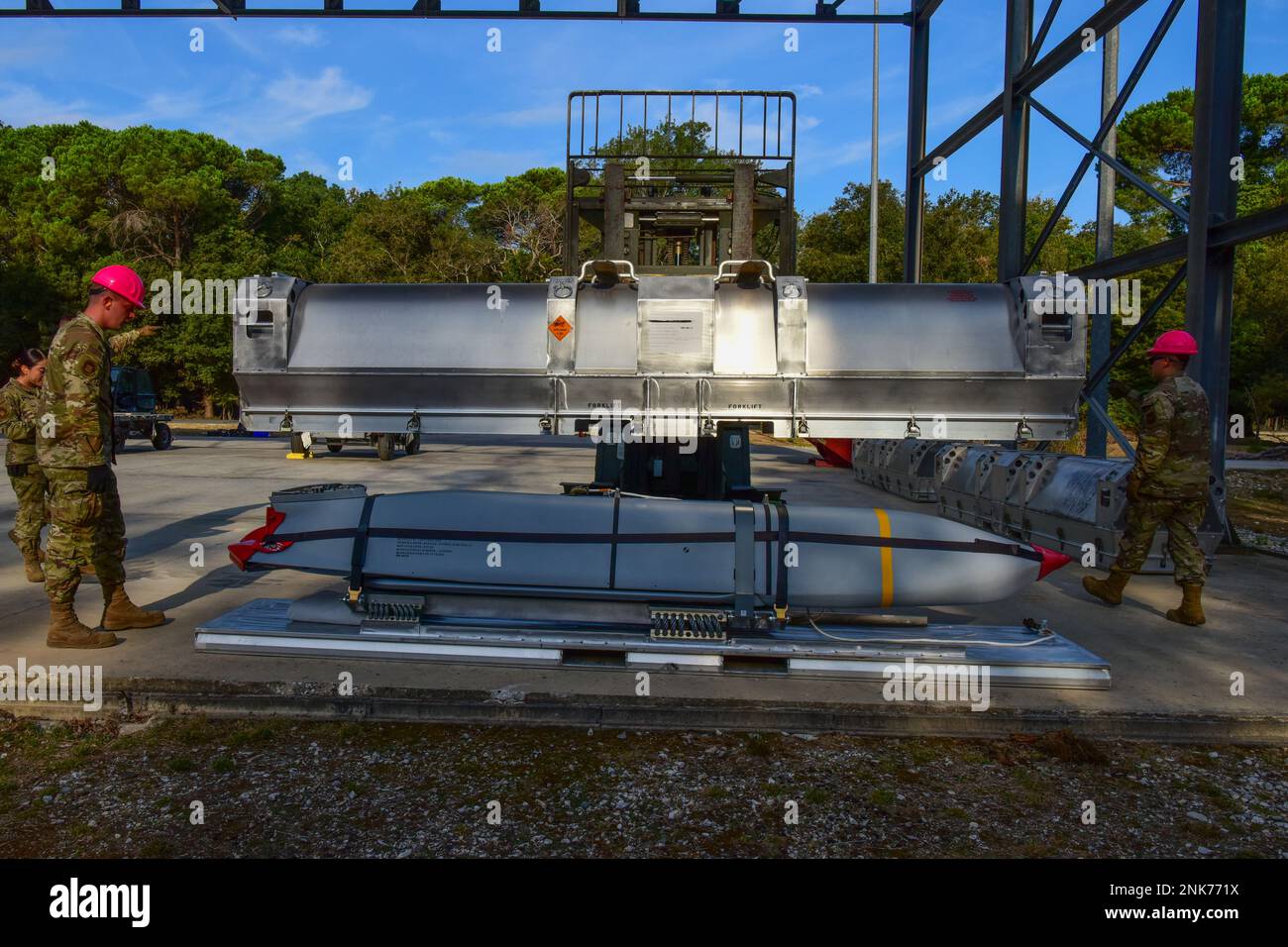 Senior Airman Connor Ferraro, 31st Munitions Squadron precision guided ...