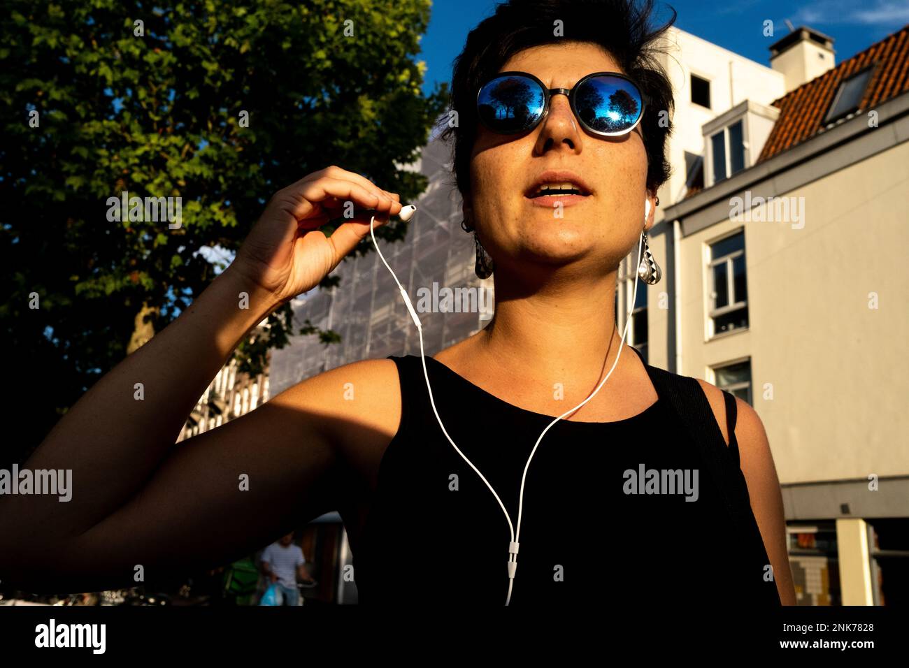 Netherlands, Amsterdam on 2021-09-09. Tourism, street scene and daily ...