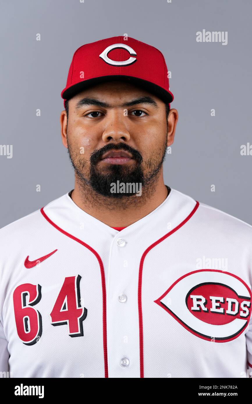 This is a 2023 photo of relief pitcher Tony Santillan of the Cincinnati ...