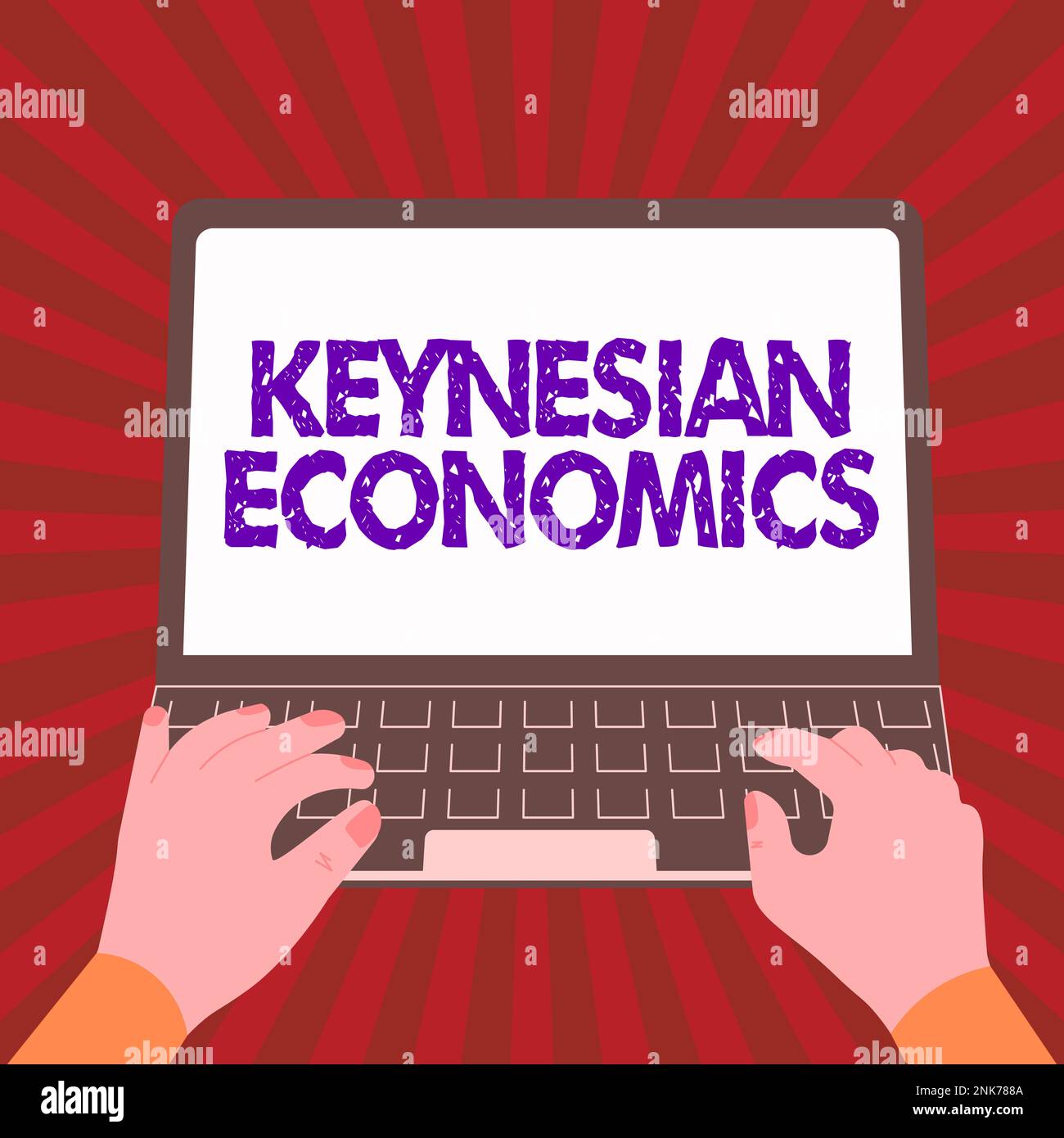 Text caption presenting Keynesian Economics. Word Written on monetary ...