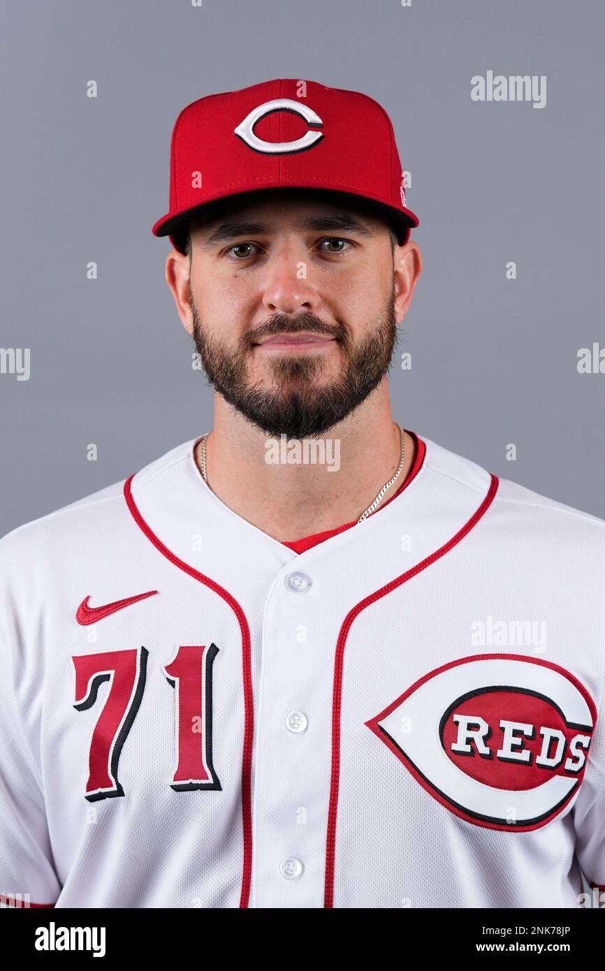 This is a 2023 photo of pitcher Connor Overton of the Cincinnati Reds ...