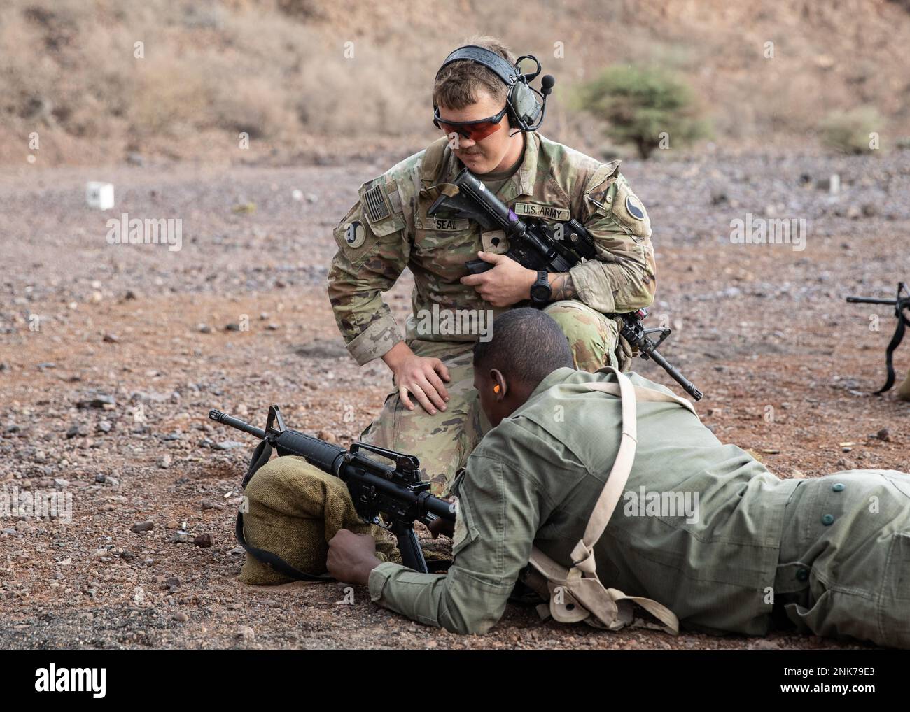 Spc. Natan Seal, a Kentucky Army National Guard Soldier assigned to ...