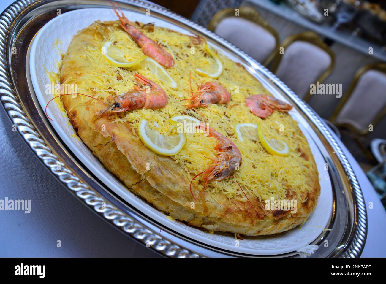 North african pastilla meat pie hi-res stock photography and images - Alamy