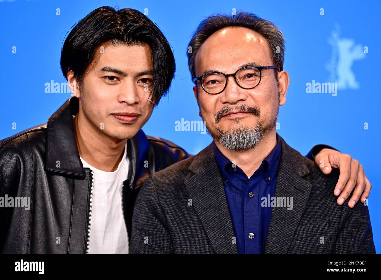 Berlin, Germany. 23rd Feb, 2023. Liu Jian (r), director, and Ren Ke ...