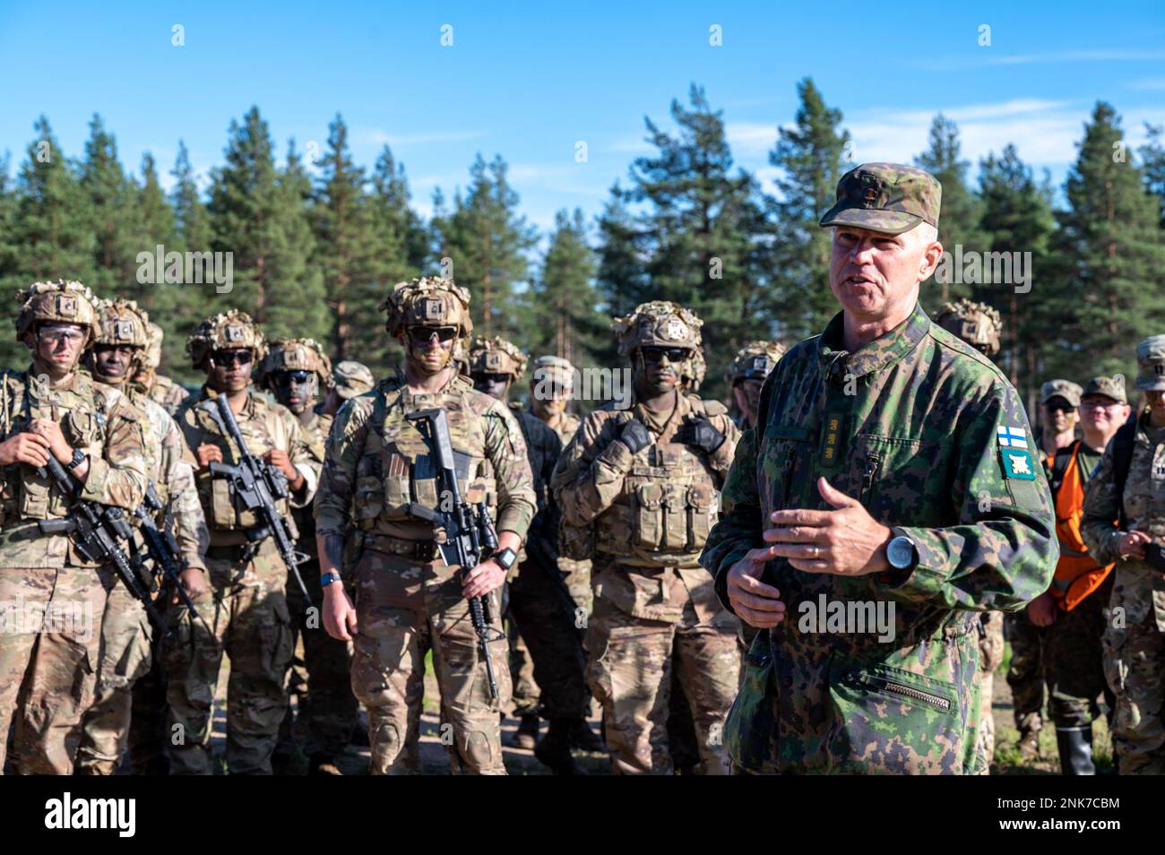 Finnish army Lt. Gen. Pasi Välimäki, commander of the Finnish army ...