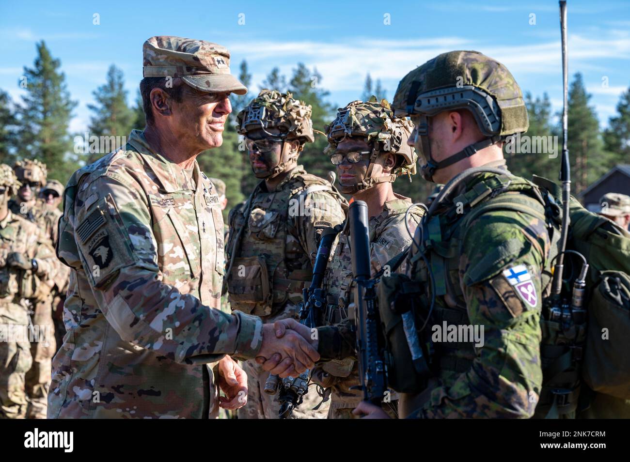 U.S Army Maj. Gen. JP McGee, commanding general, 101st Airborne Division (Air Assault ...
