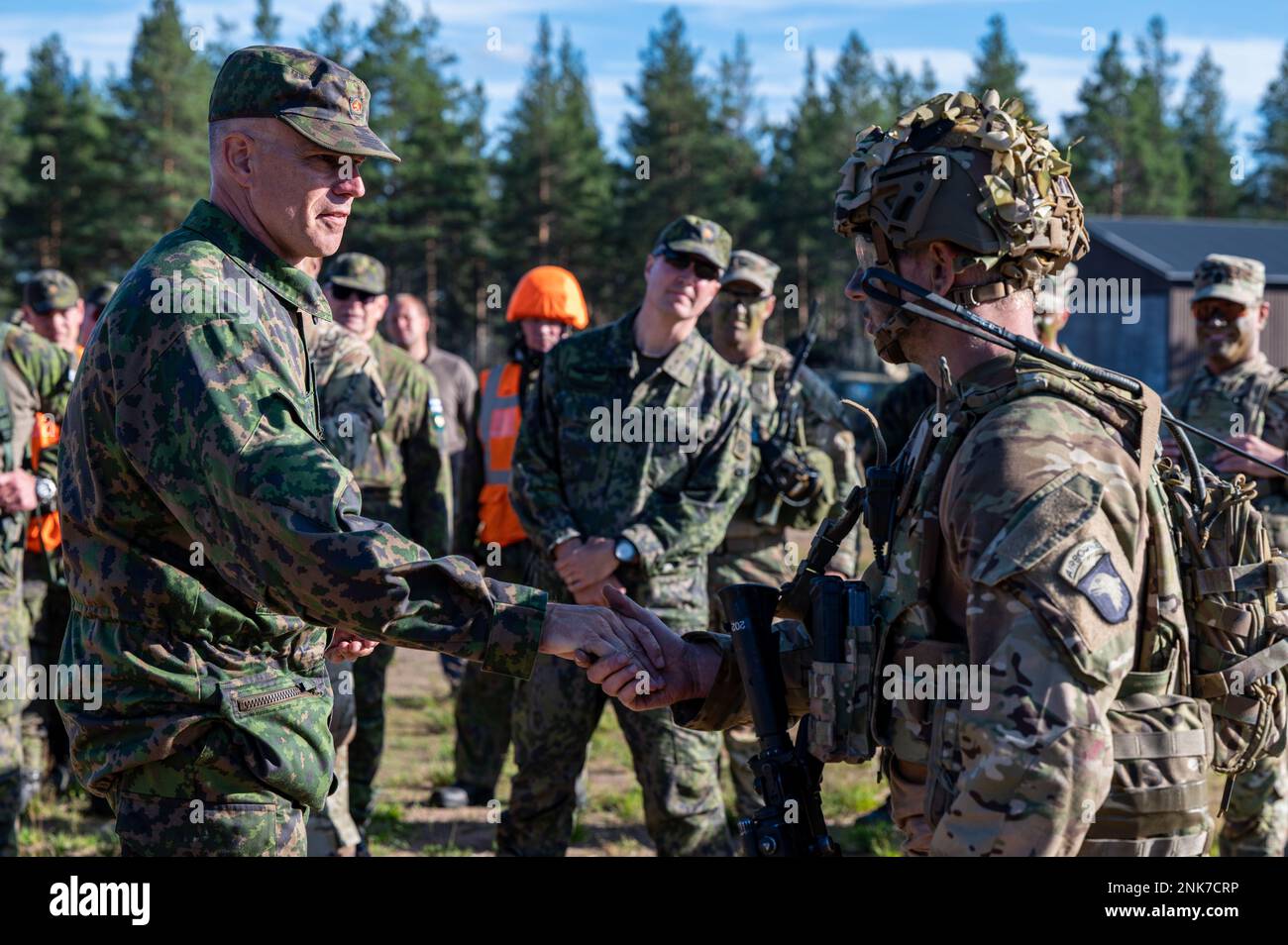 Finnish army Lt. Gen. Pasi Välimäki, commander of the Finnish army ...