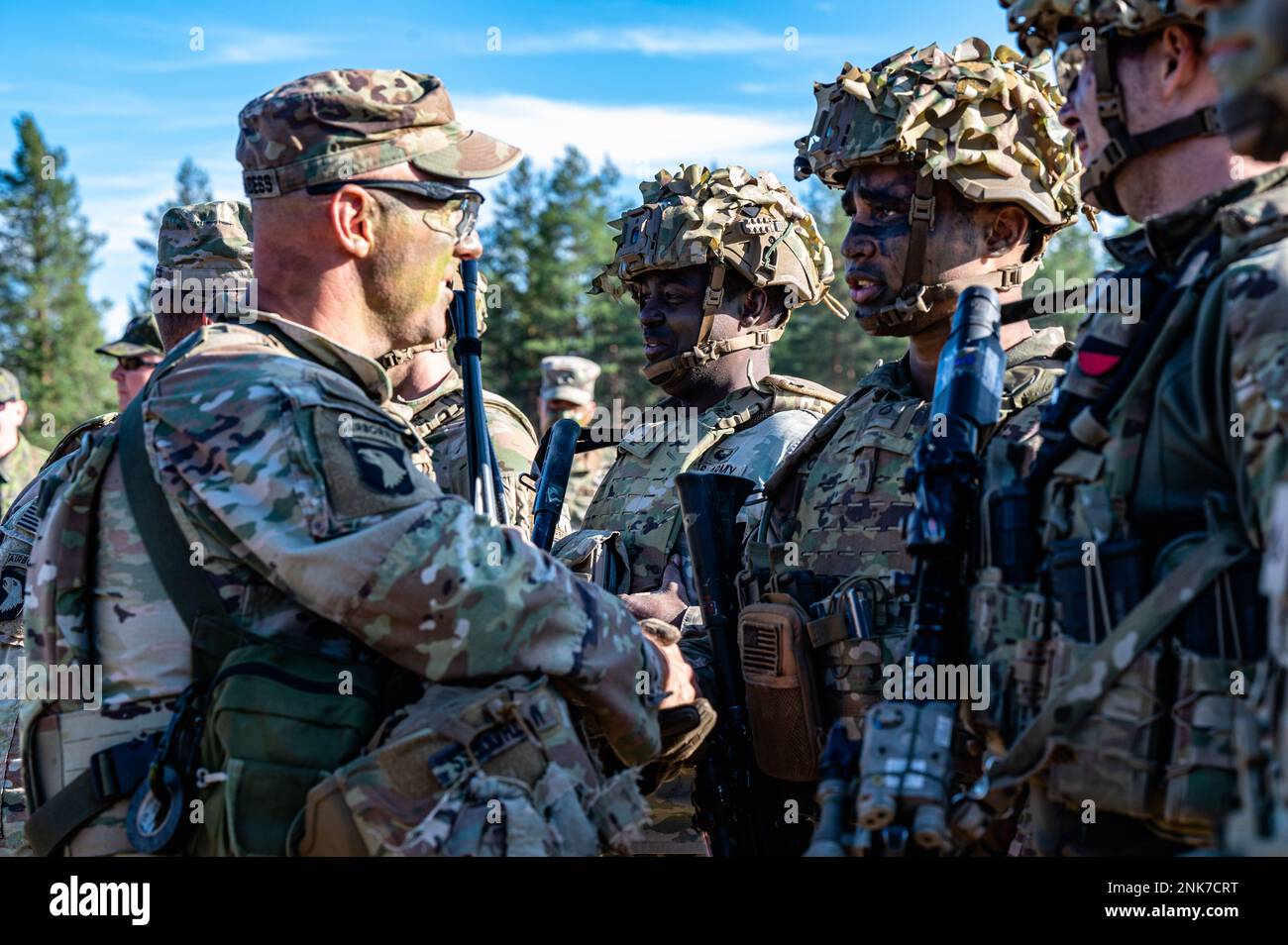 U.S Army Col. Ed Matthaidess III, commander of 2nd Brigade Combat Team, 101st Airborne Division ...