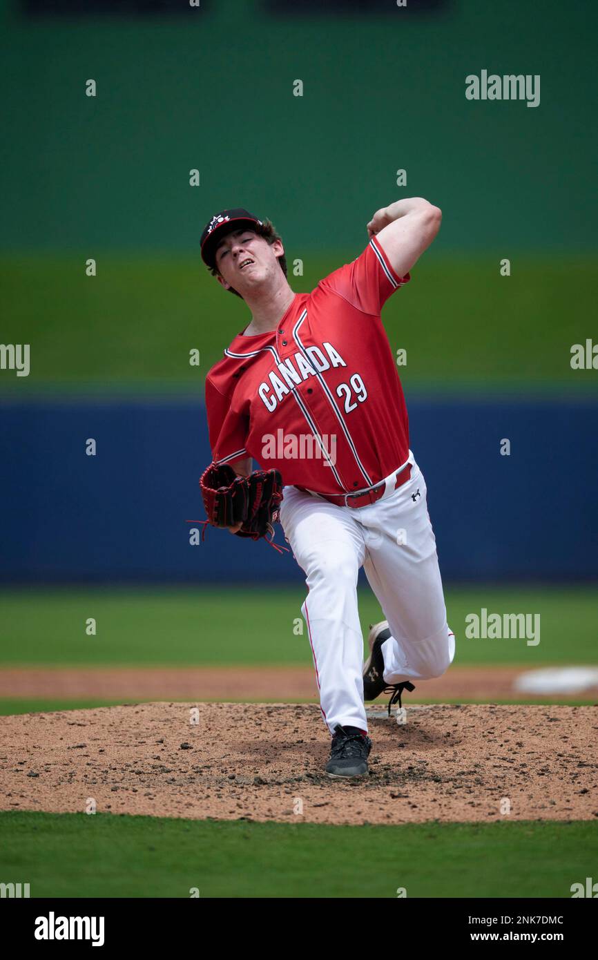 Team Canada pitcher Jimmy Dionne (29) during a MiLB Extended Spring ...