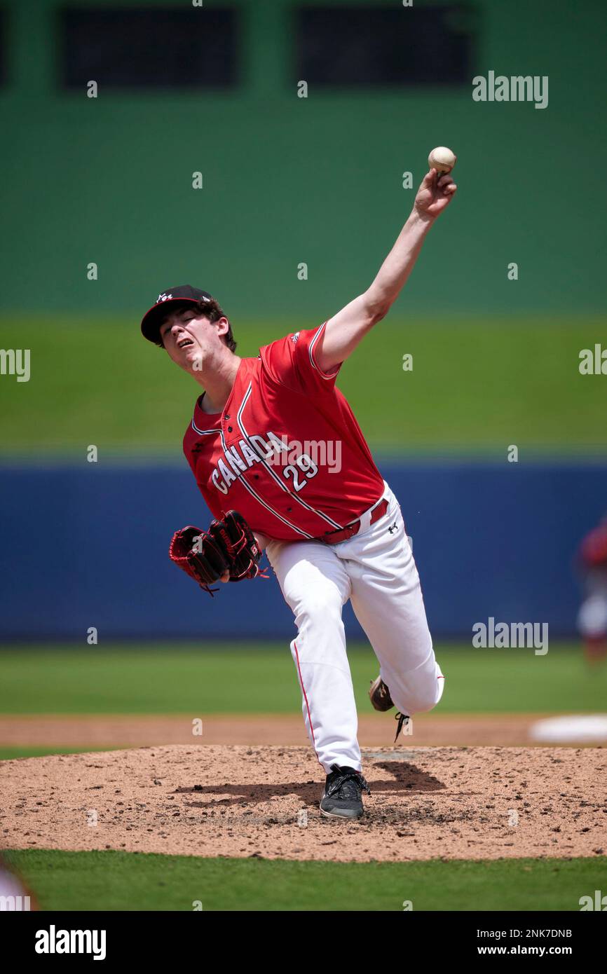 Team Canada pitcher Jimmy Dionne (29) during a MiLB Extended Spring ...