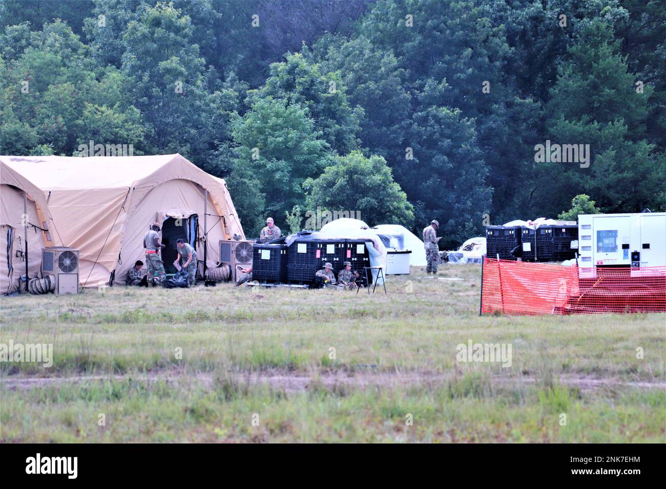 Exercise operations are shown Aug. 11, 2022, at Fort McCoy, Wis., for ...