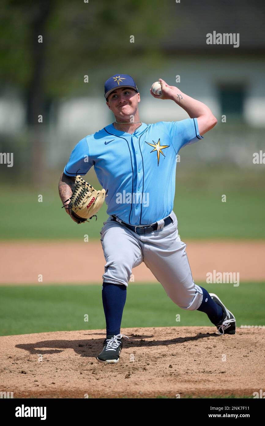 Tampa Bay Rays pitcher Patrick Wicklander (24) during a MiLB Spring Training game against the ...