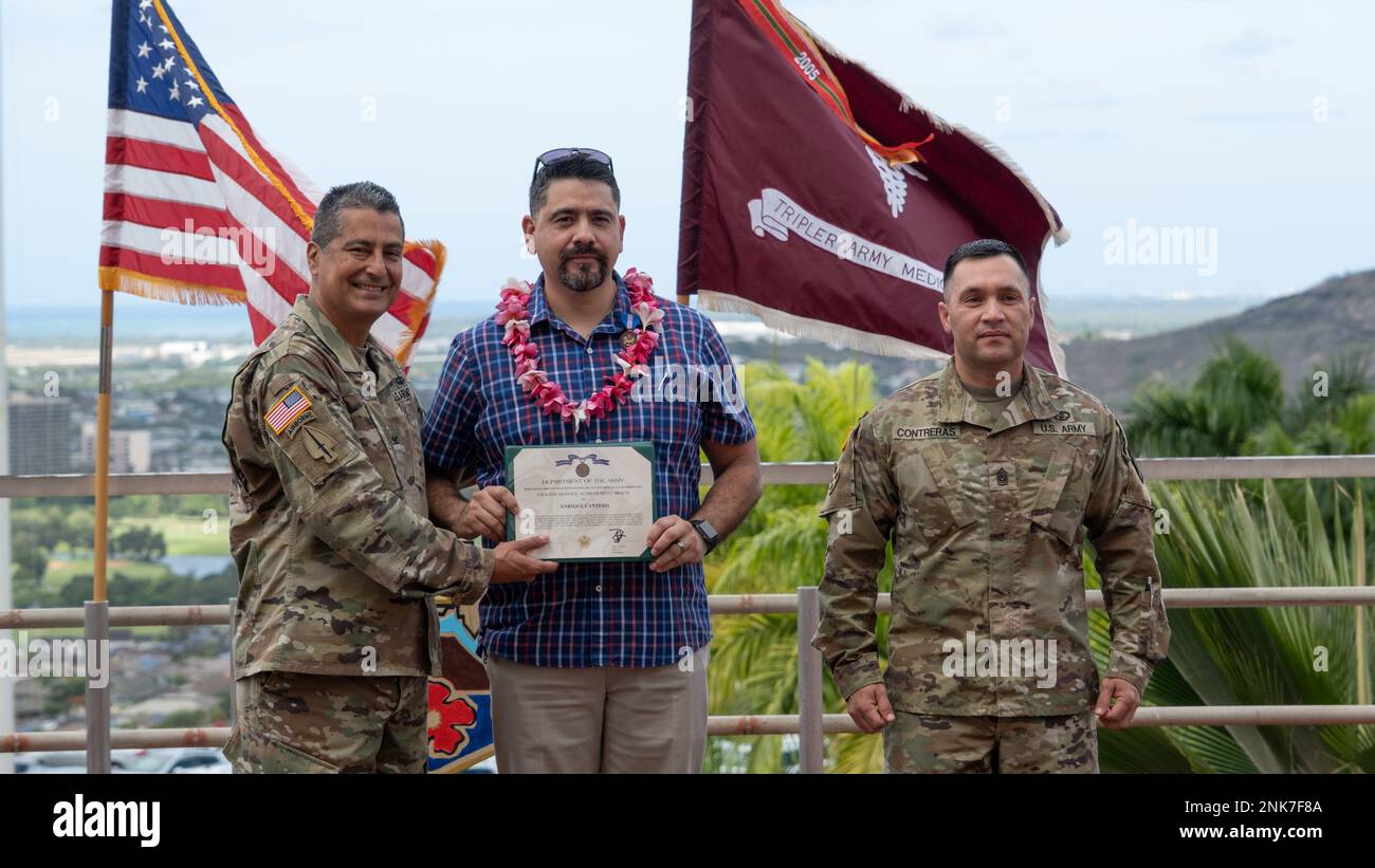 Tripler Army Medical Leadership recognized staff members at a ceremony ...