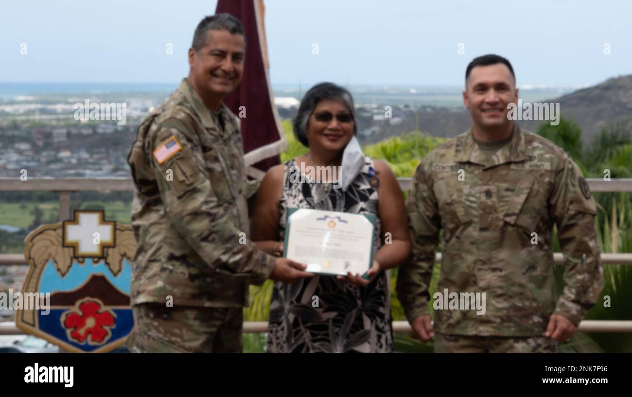 Tripler Army Medical Leadership recognized staff members at a ceremony ...