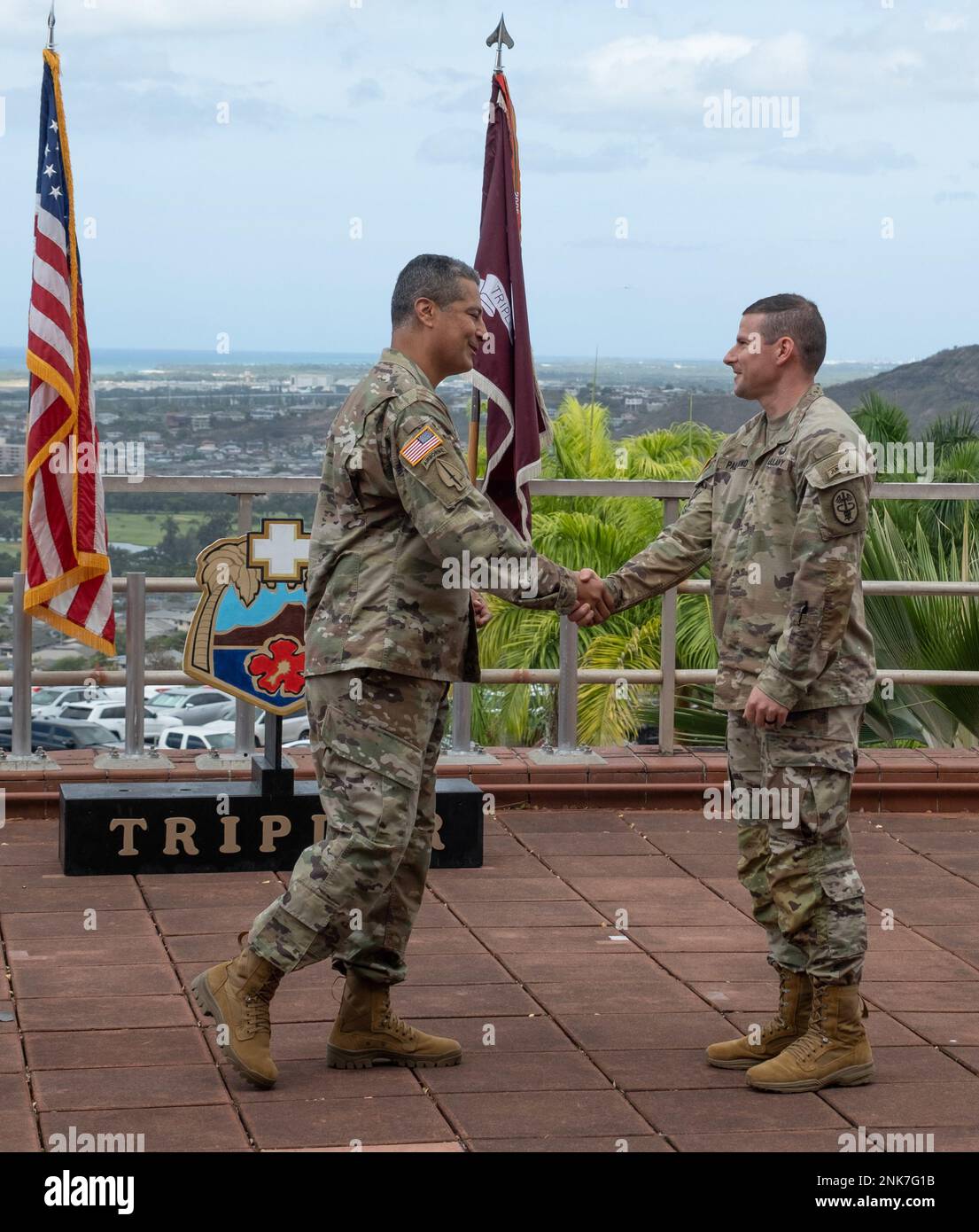 Commander coin was presented to Sgt. Joseph Paladino for his dedication ...