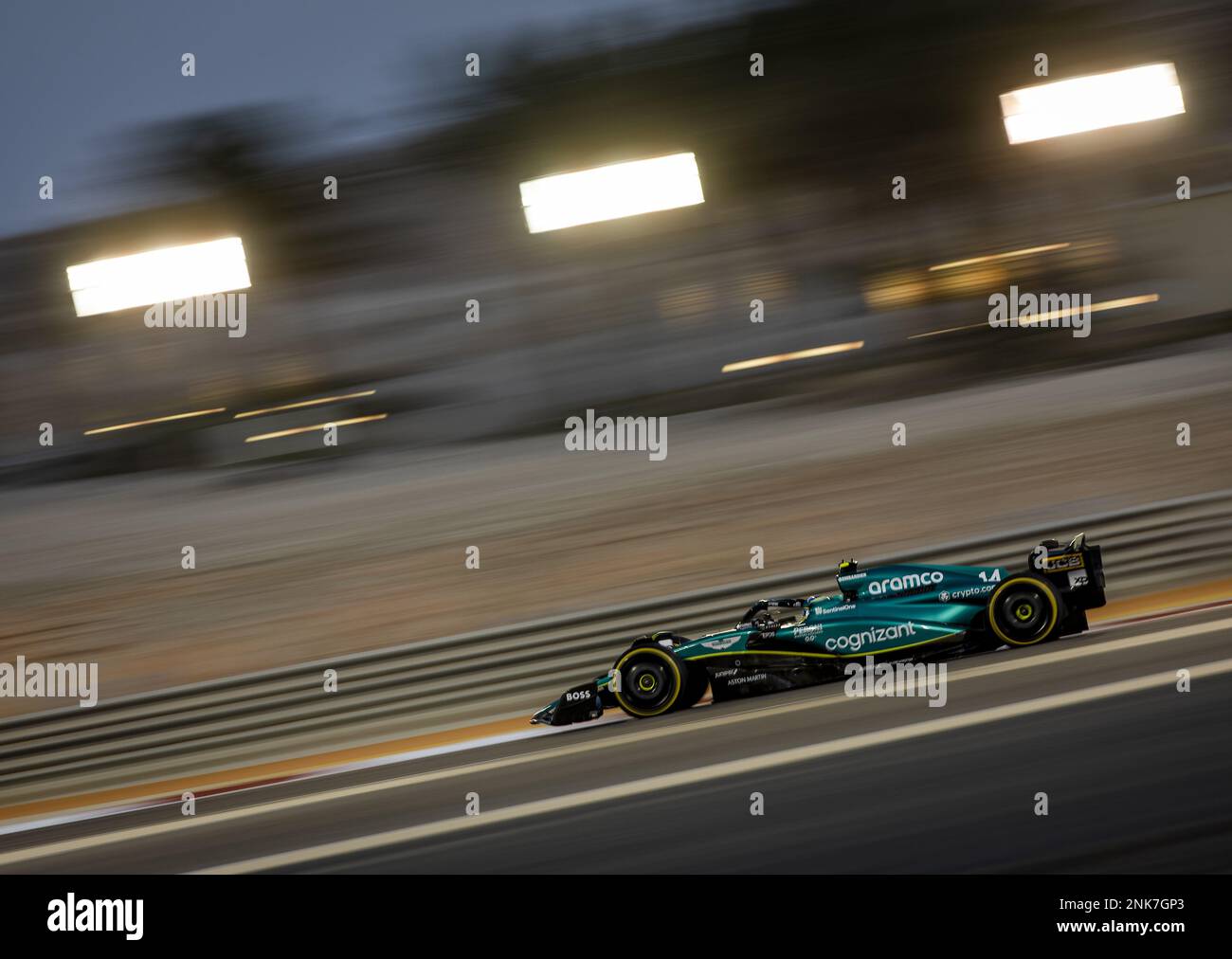 BAHRAIN - Fernando Alonso (Aston Martin) during the first day of ...