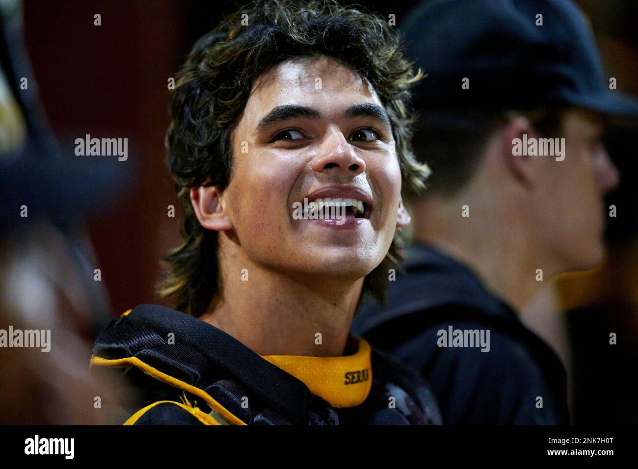 American Heritage Patroits catcher Mateo Serna (24) during a High ...