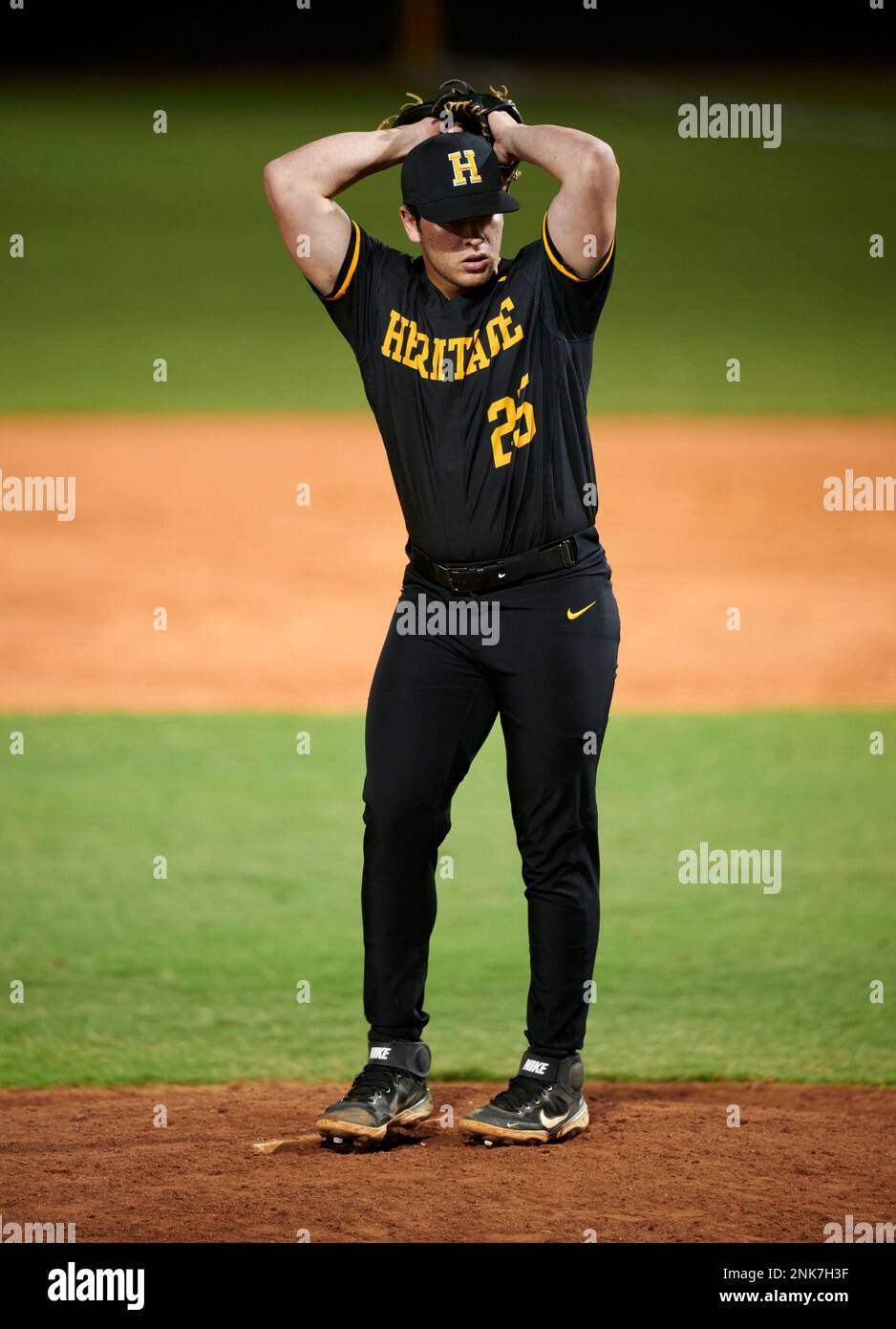 American Heritage Patroits Brandon Gonsalves (25) during a High School ...