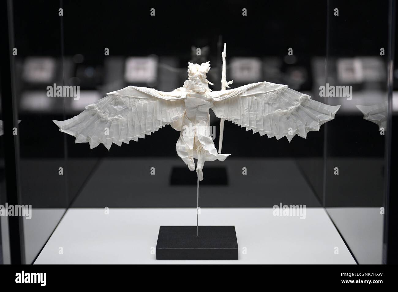 New York, USA. 23rd Feb, 2023. View of a no-cut single sheet origami ...