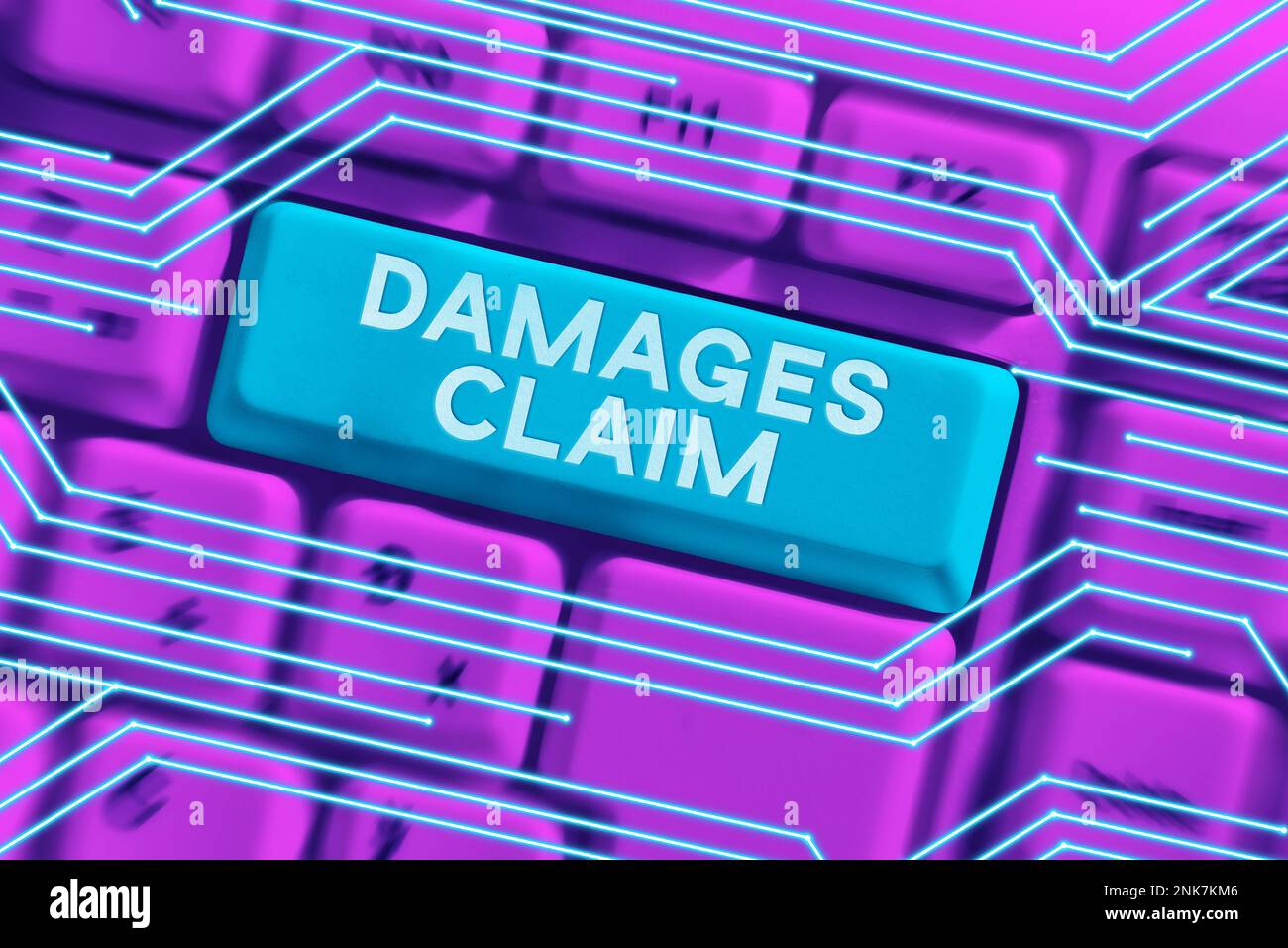 Text sign showing Damages Claim. Business idea Demand Compensation ...