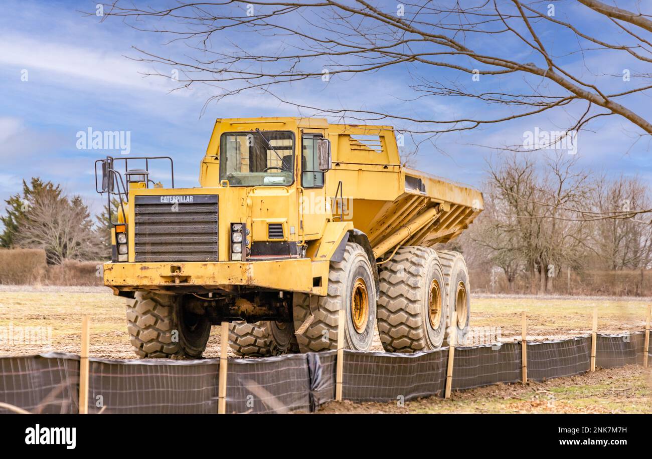 Three axle dump truck hi-res stock photography and images - Alamy