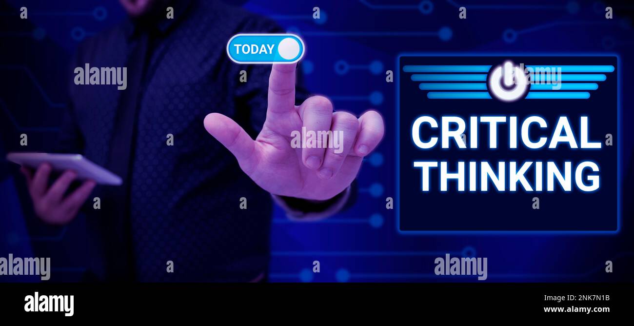 Conceptual display Critical Thinking. Word Written on sequence of ...