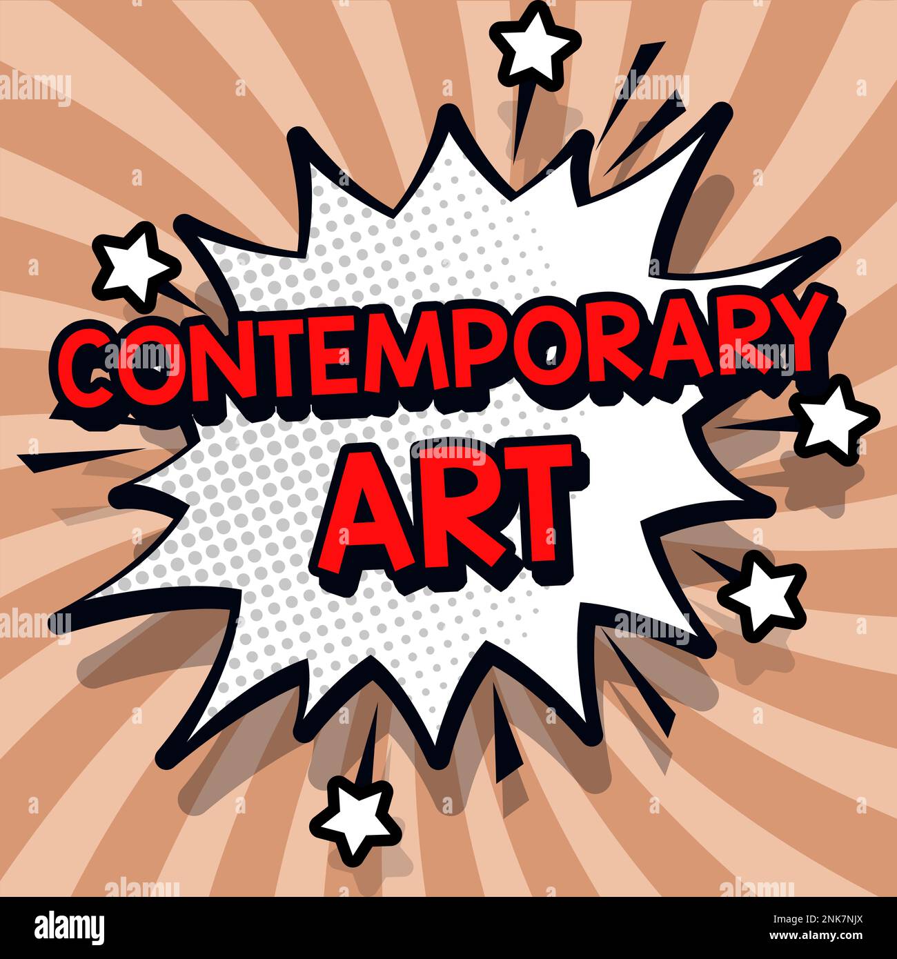 Writing displaying text Contemporary Art. Conceptual photo made today ...