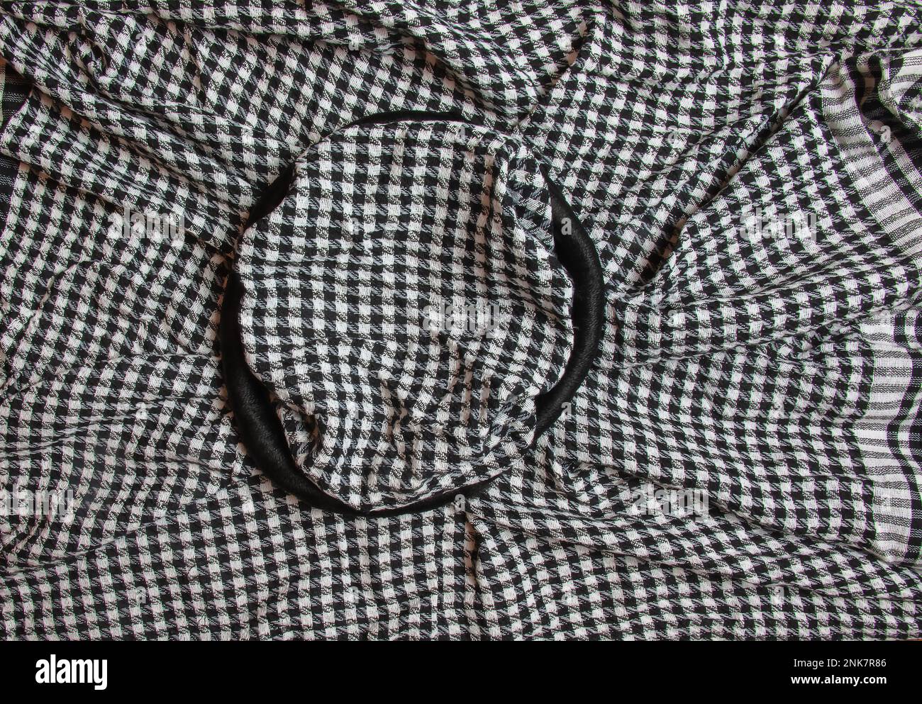 Background texture, pattern. Scarf wool like Yasser Arafat. The ...