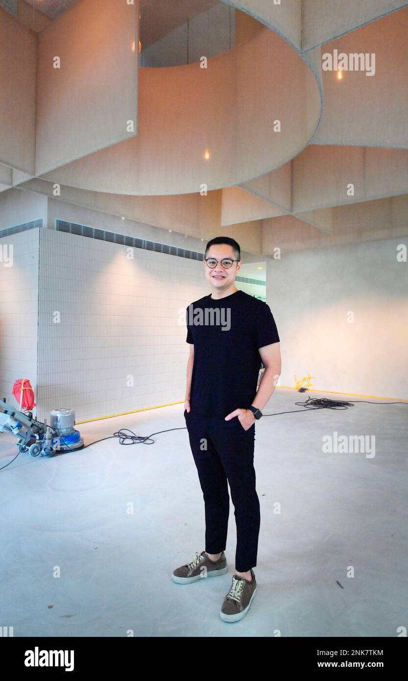 Chef Malcolm Lee in the dining room of his new restaurant, Pangium, 4 ...