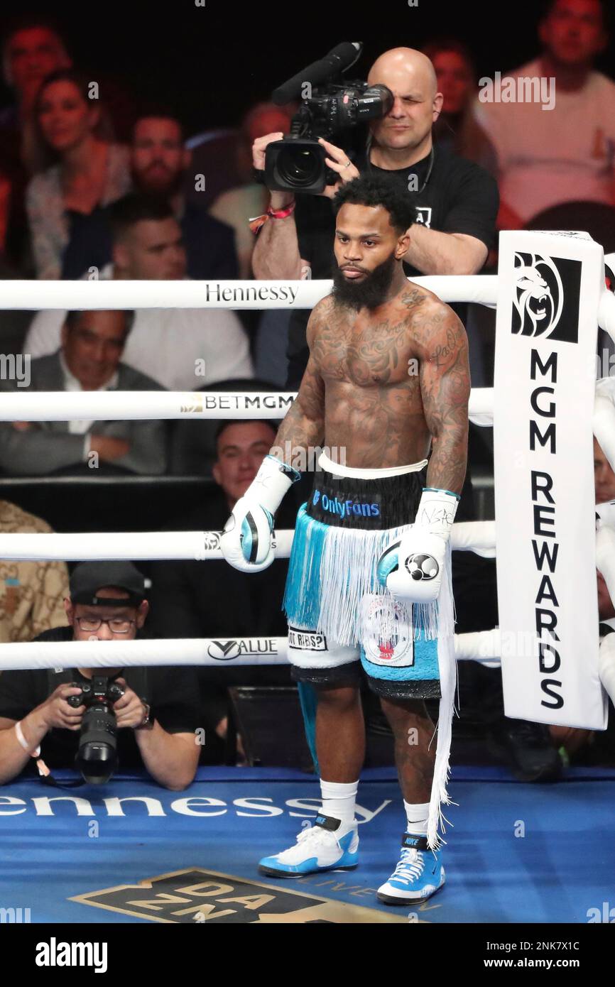 LAS VEGAS, NV - MAY 7: Boxer Montana Love stands and waits after he ...