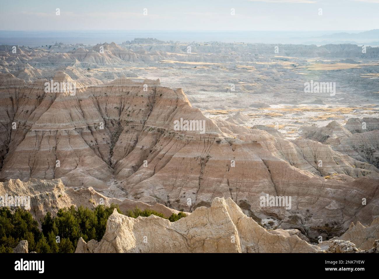 A scene from the Badlands National Park in South Dakota Stock Photo - Alamy