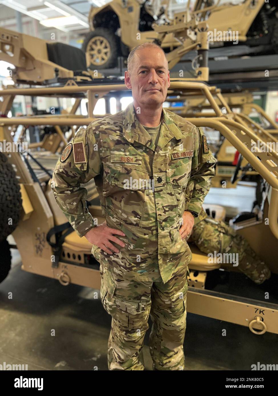 U.S. Air Force Lt. Col. Stephen "Doc" Rush, medical group commander for ...