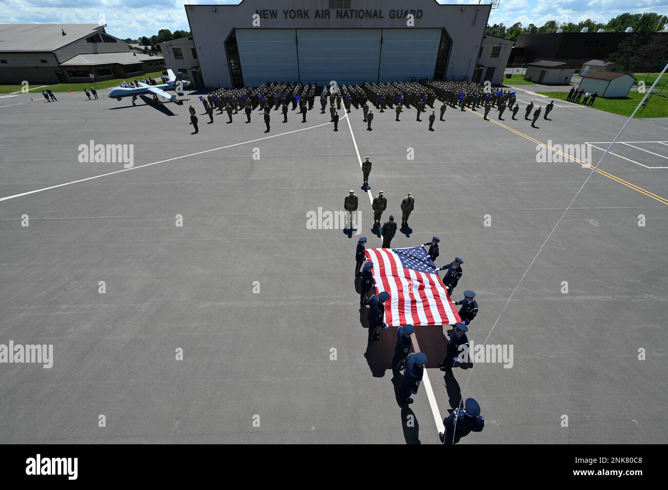 174th Attack Wing Commander, Col. William J. McCrink III addresses the ...