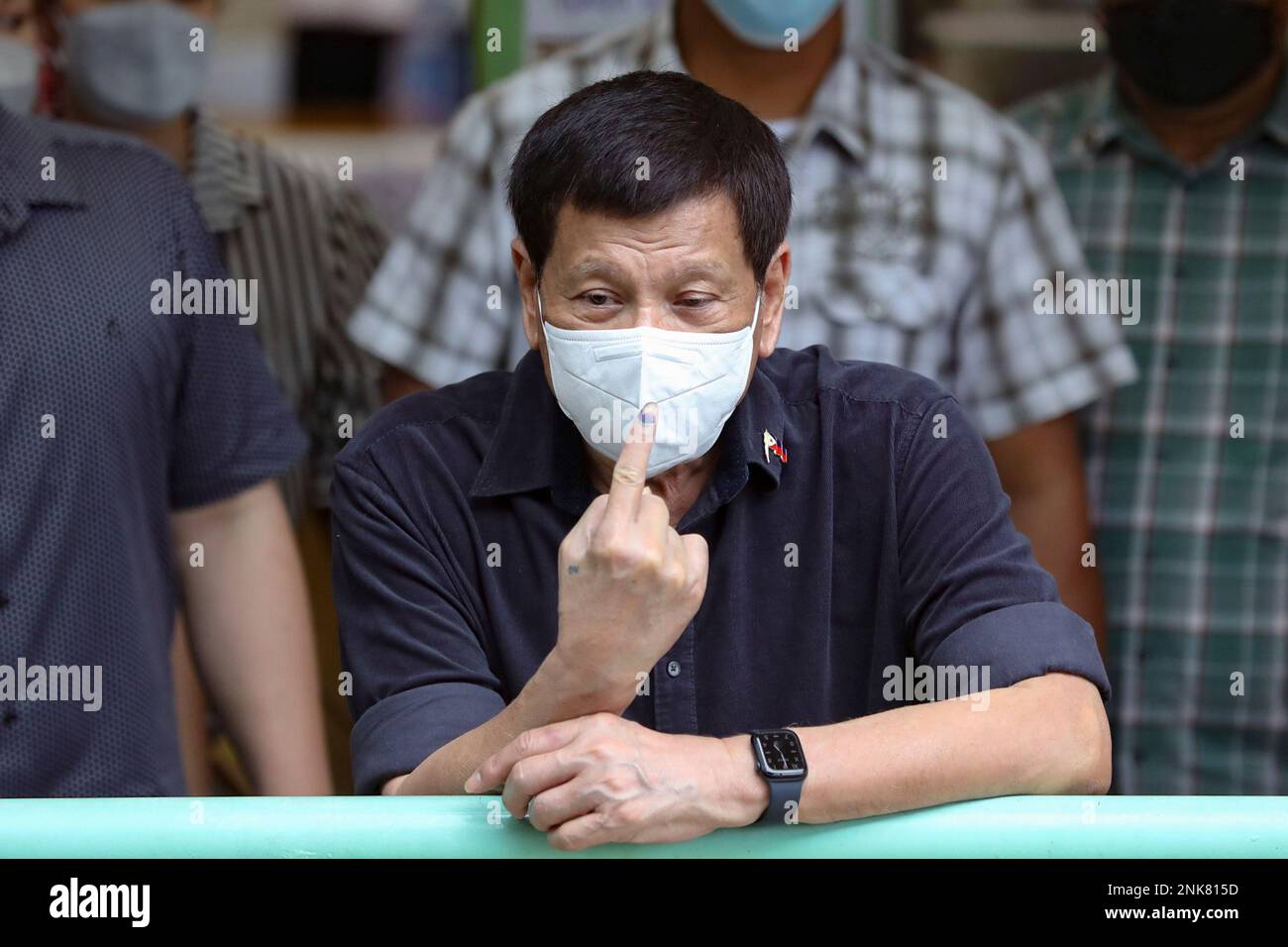 In this handout photo provided by the Malacanang Presidential ...