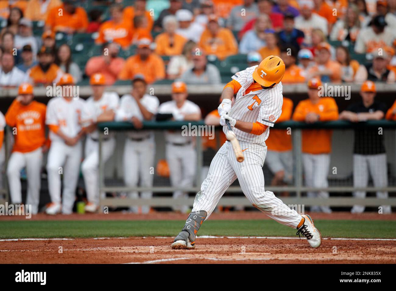 Tennessee Volunteers first baseman Luc Lipcius (40) at bat against the ...