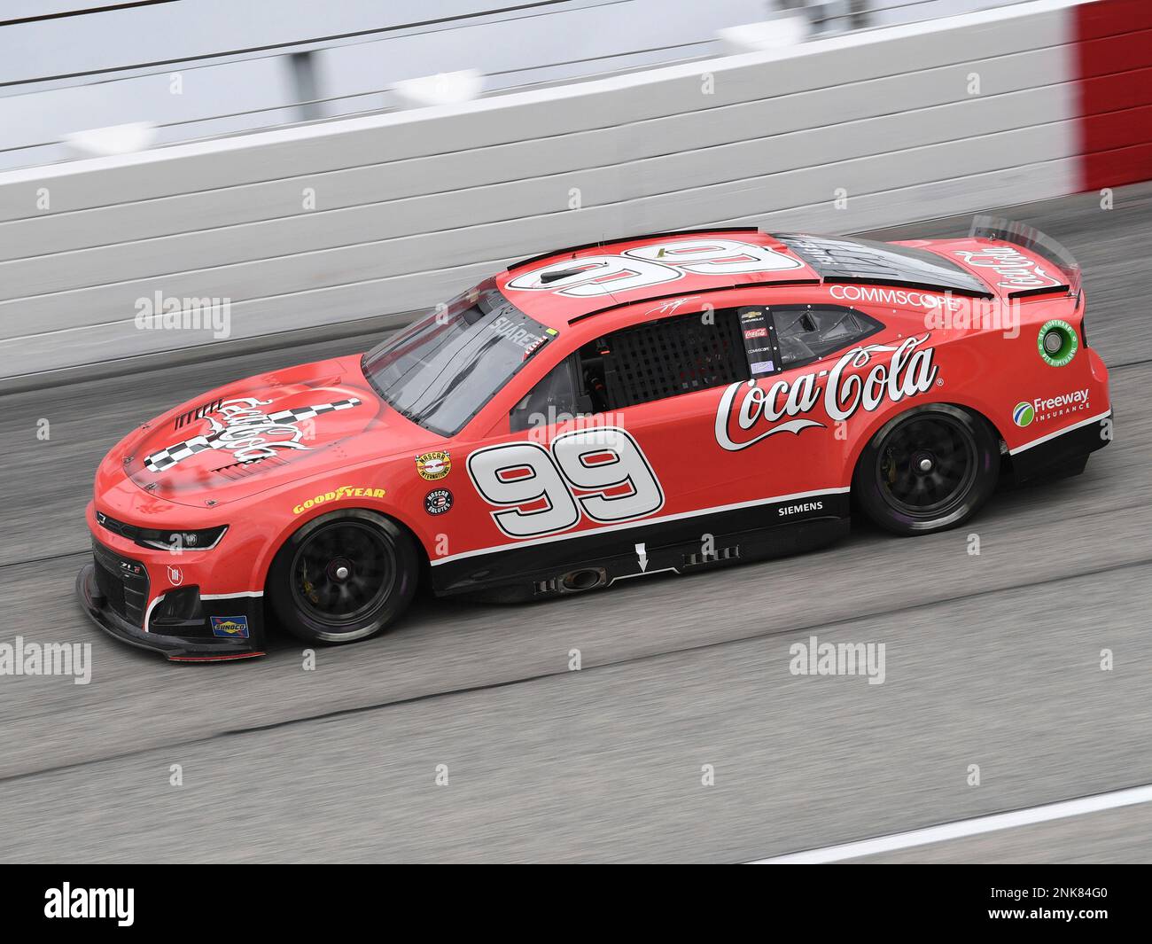 DARLINGTON, SC - MAY 08: Daniel Suarez (#99 TrackHouse Racing Coca-Cola ...