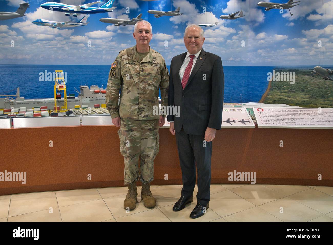 Army Lt. Gen. John P. Sullivan, deputy commander, U.S. Transportation Command, poses with ...