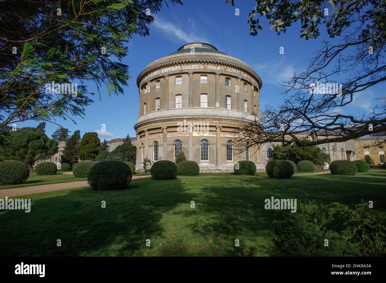 The National Trust estate of Ickworth house with it's rotunda in the ...