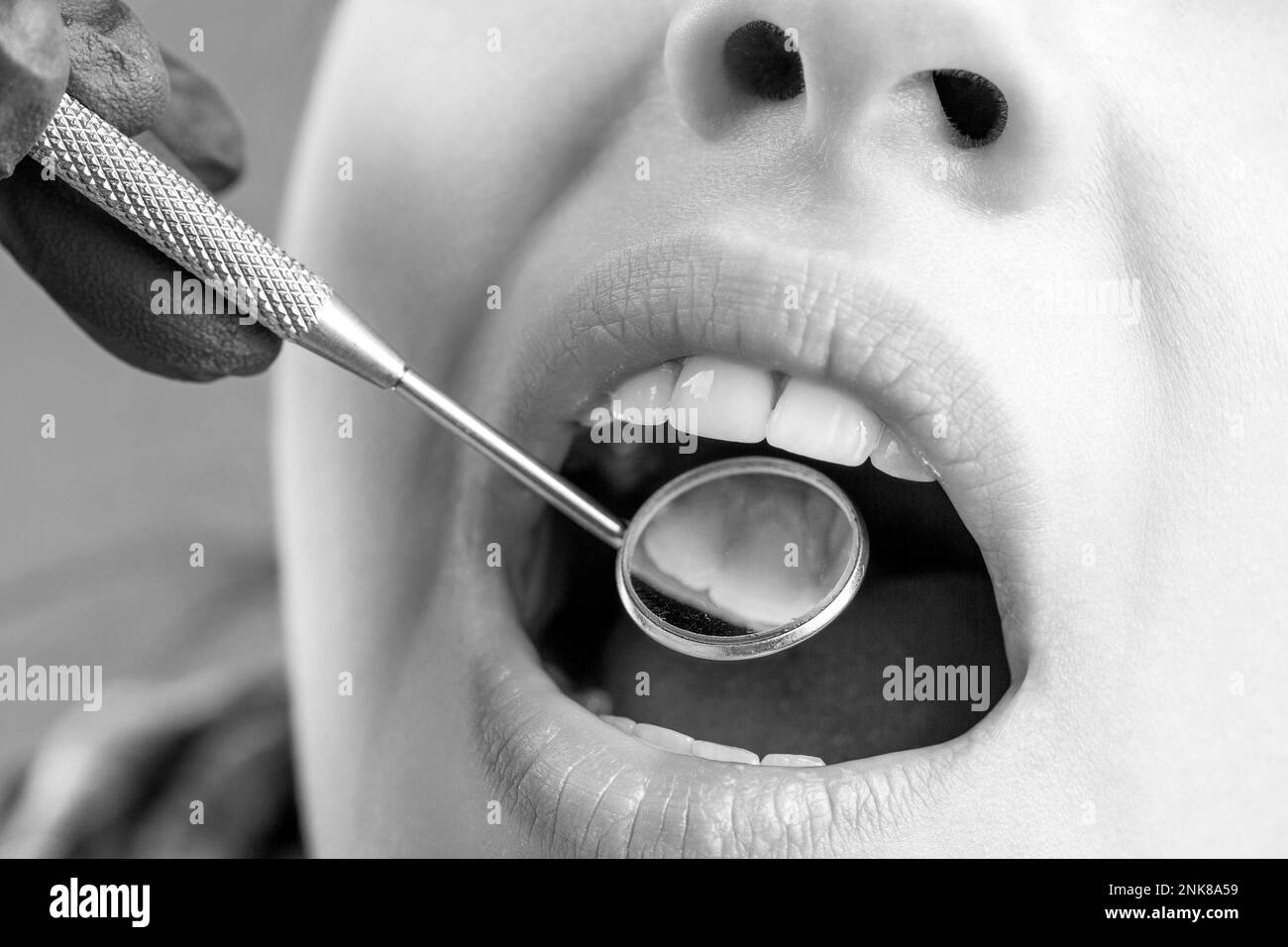 Woman in stomatology clinic with dentist. Taking care of teeth. Woman ...