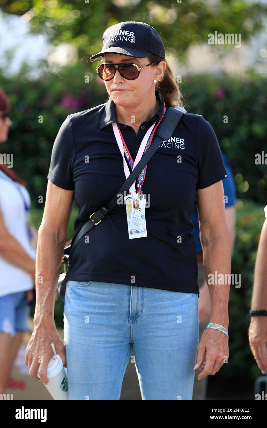 MIAMI GARDENS, FL - MAY 06: Jenner Racing team owner Caitlyn Jenner ...