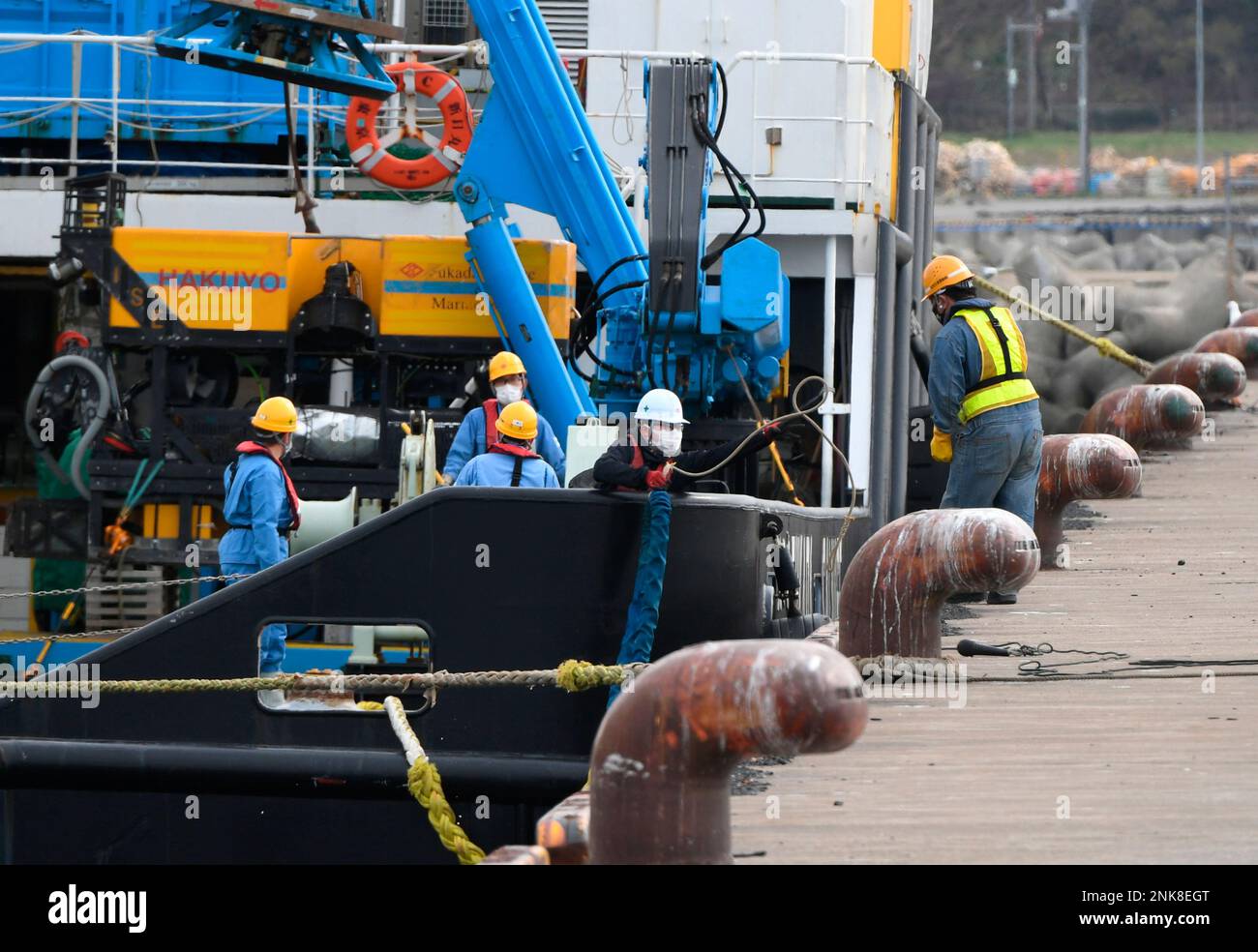 A vessel Shinnichimaru of Fukada Salvage & Marine Works arrives in ...