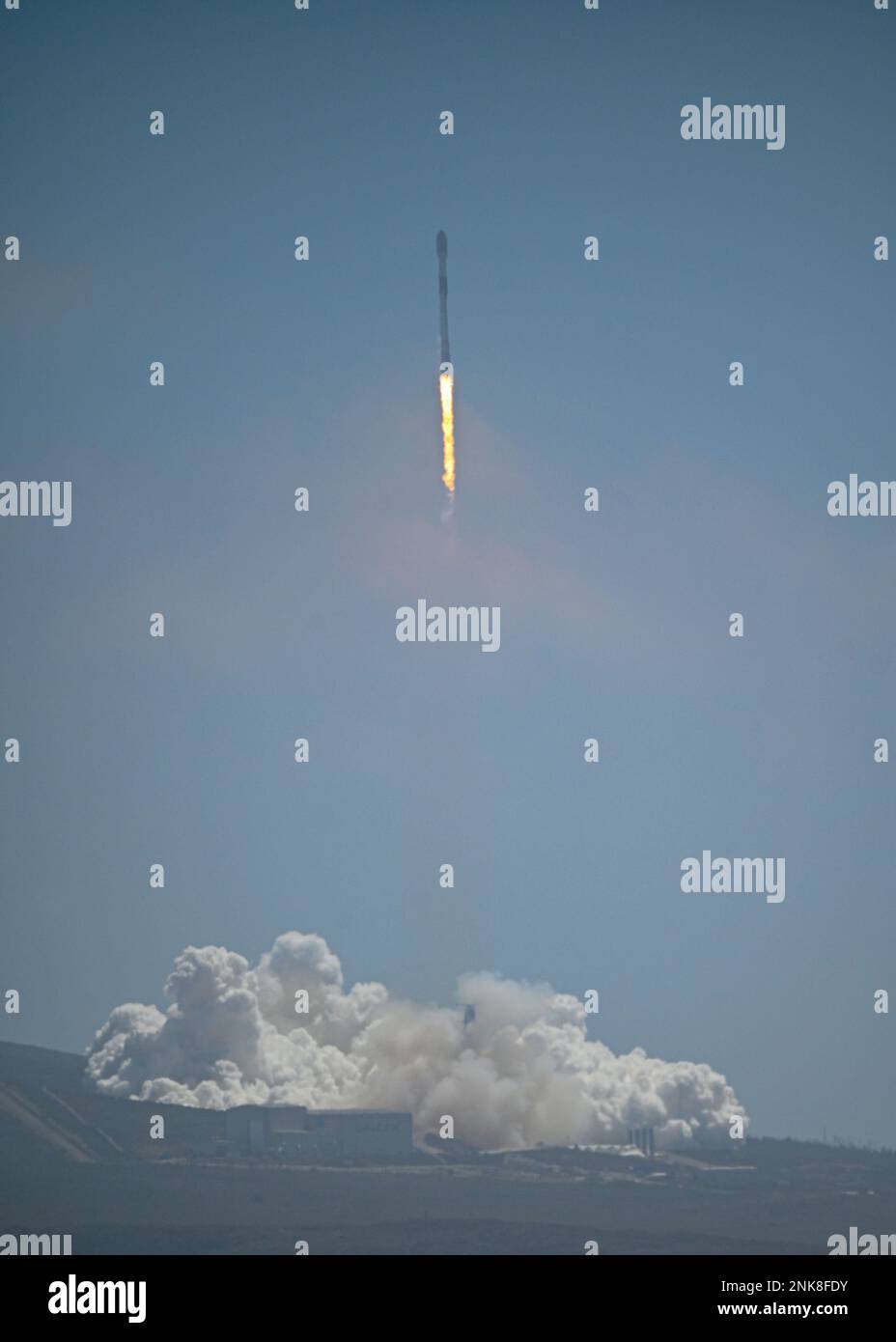 A SpaceX Falcon-9 rocket carrying Starlink mission 3-3 launches from ...
